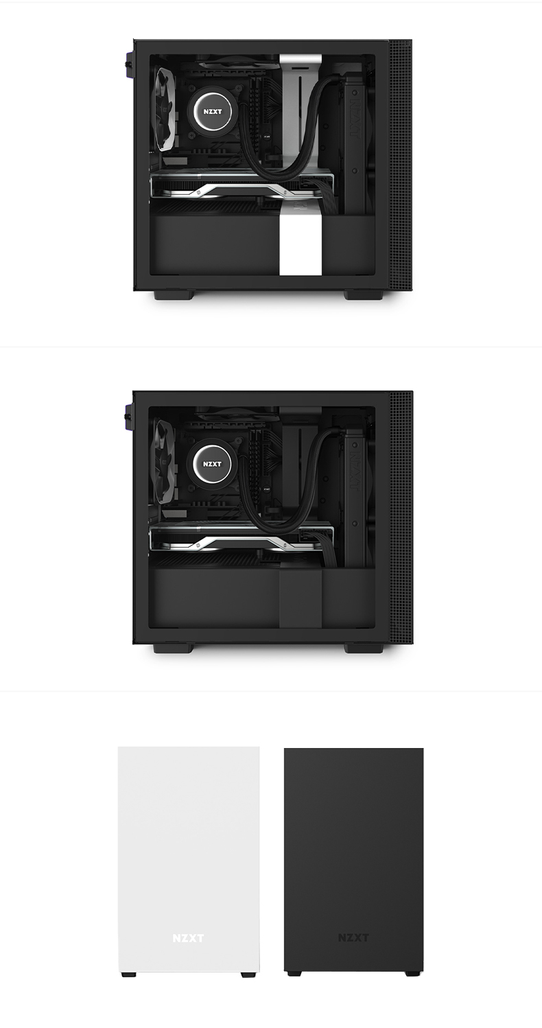 恩杰 NZXT H210 白/黑 - 鸽鸽装机小站